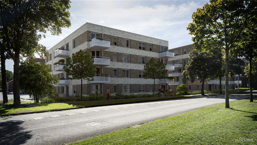 Nieuwe woningen op de locatie van garagebedrijf Klaver in Blerick. - Woonwenz